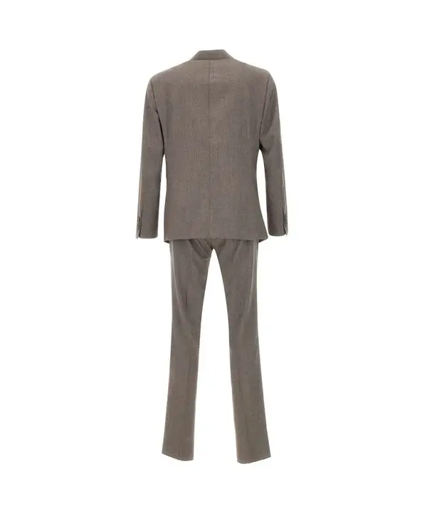 BARBA NAPOLI Herringbone Two-piece Suit