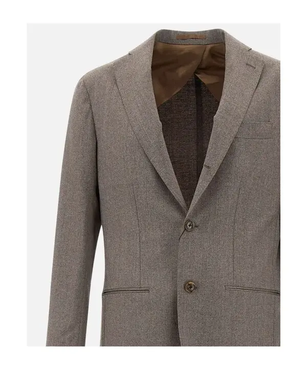 BARBA NAPOLI Herringbone Two-piece Suit
