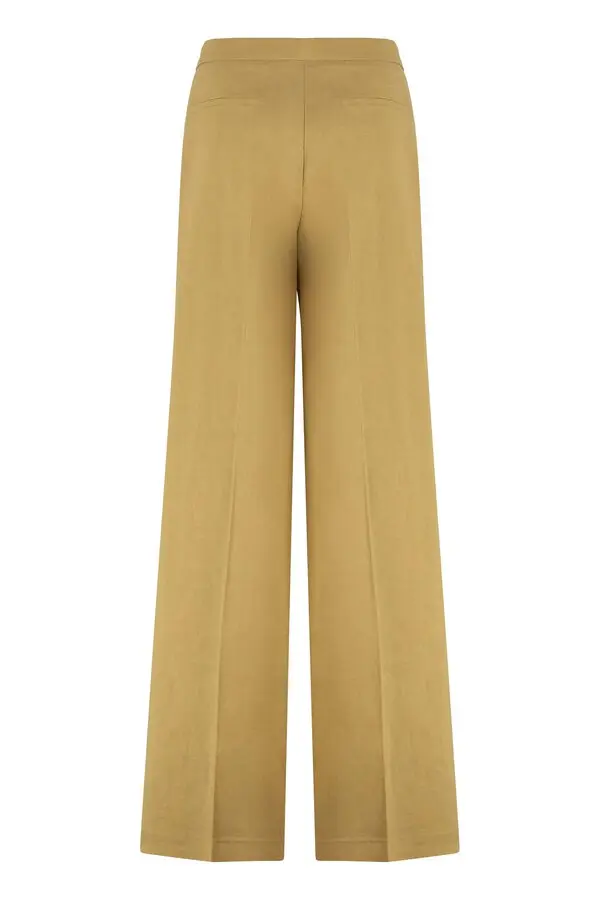 Pinko Stretch Pleated Trousers - Beige