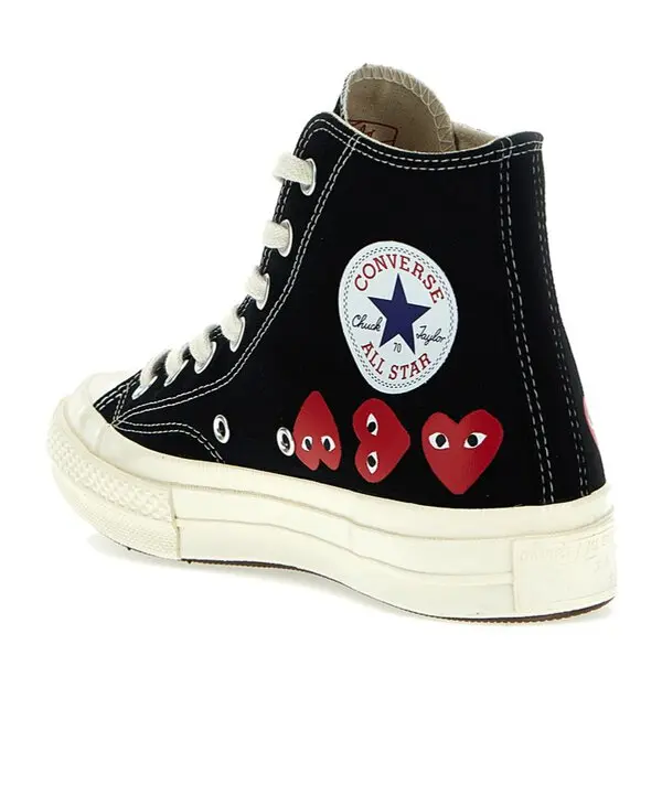 Play Comme Des Garcon Comme Des Garçons Play X Converse Chuck Taylor All Star High Top Sneakers - Black