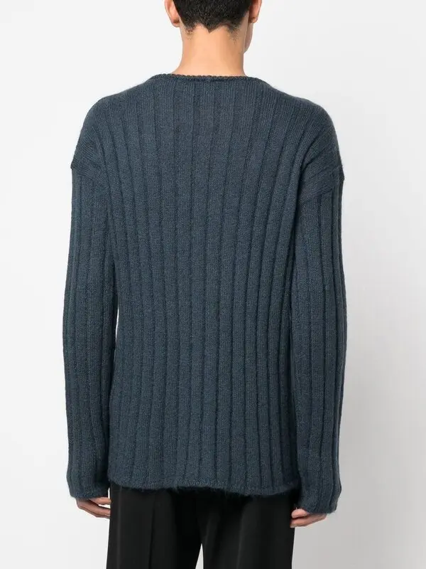 Giorgio Armani Ribbed Knit Mohair-wool Blend Jumper