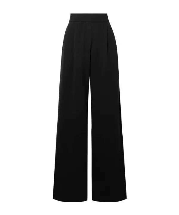 Dries Van Noten Wide-leg Pleated Casual Pants - Black