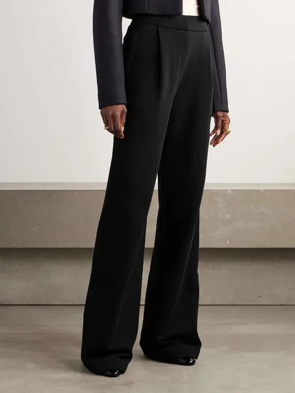 Dries Van Noten Wide-leg Pleated Casual Pants - Black