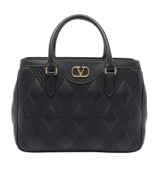 Valentino Garavani Quilted Logo Shoulder Bag