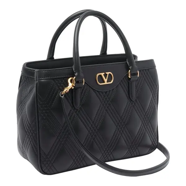 Valentino Garavani Quilted Logo Shoulder Bag