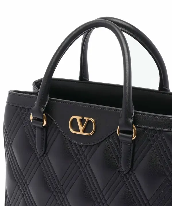 Valentino Garavani Quilted Logo Shoulder Bag