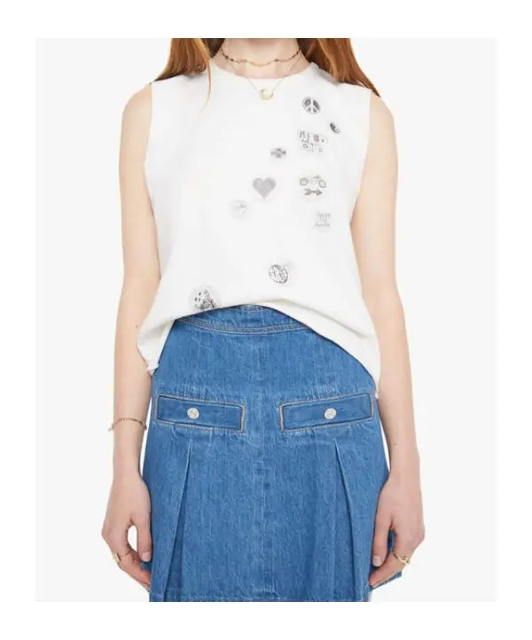 MOTHER The Lil Goodie Goodie Chop Sleeveless Top