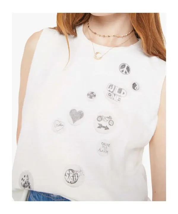 MOTHER The Lil Goodie Goodie Chop Sleeveless Top