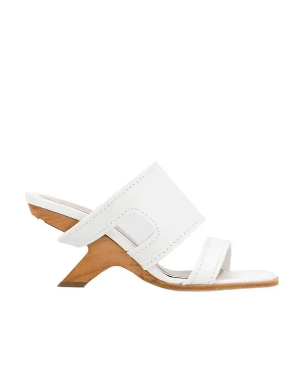 Alexander McQueen Leather No.13 Wedge Mules