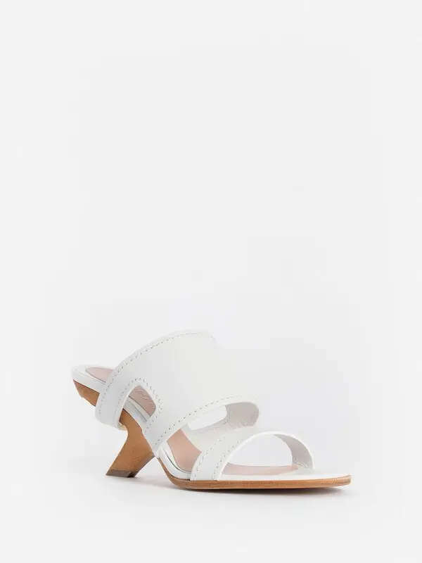 Alexander McQueen Leather No.13 Wedge Mules