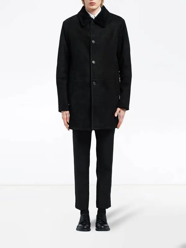 Prada High-neck Long-sleeved Jacket With Removable Hooded Vest