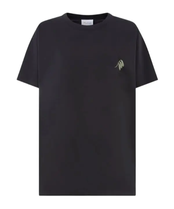 Attico Logo Printed T-shirt - Black And Light Yellow