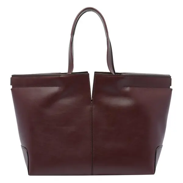 TOD'S Logo Debossed Medium Tote Bag - Red