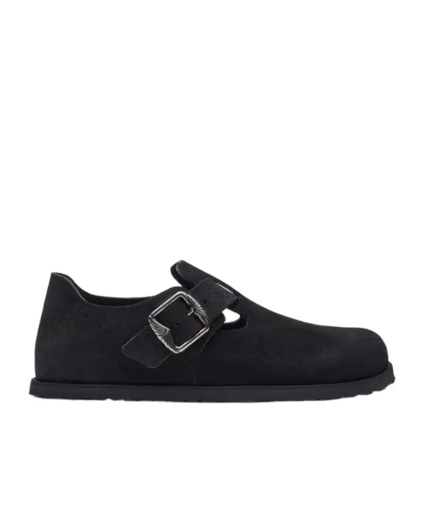 BIRKENSTOCK Suede Mary Jane Flat - Black