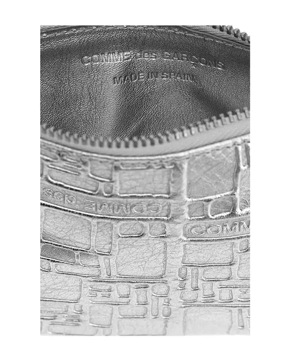Comme Des Garçons Zipper Wallet - Silver