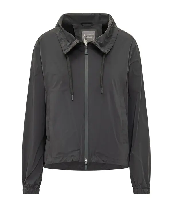 Herno Drawstring Zip Hooded Jacket