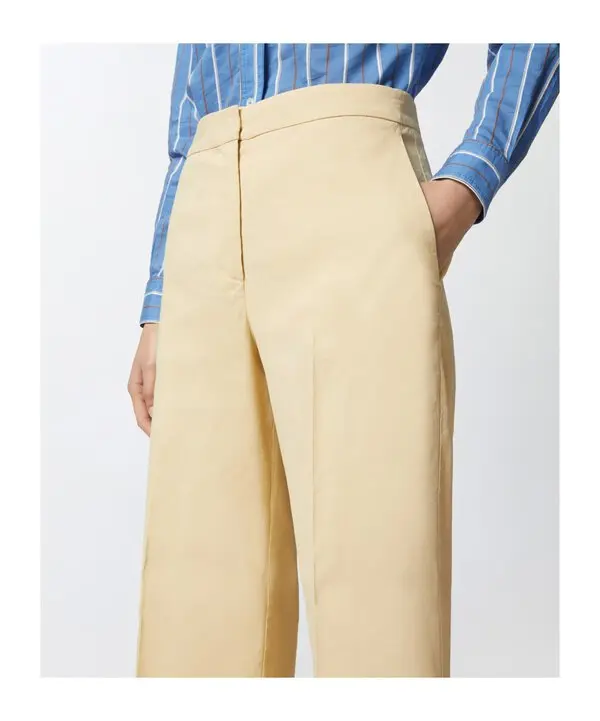 Pinko Stretch Pleated Wide-leg Trousers - Nude