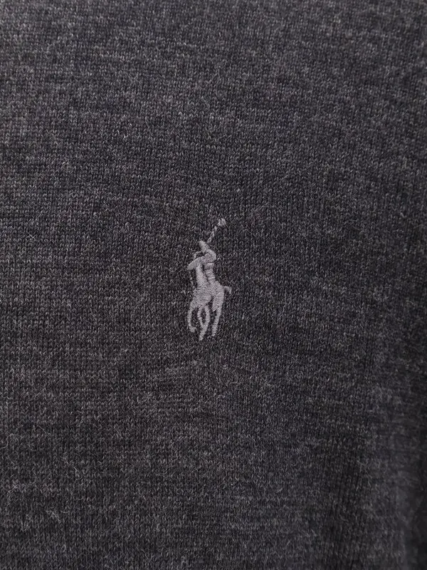 Polo Ralph Lauren Crewneck Jumper With Embroidered Pony - Black