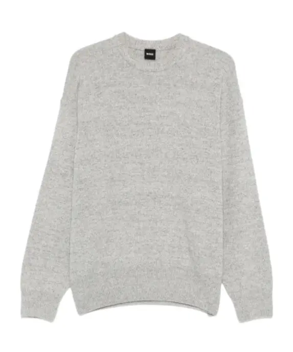 Hugo Boss Crew Neck Long Sleeve Sweater - Gray