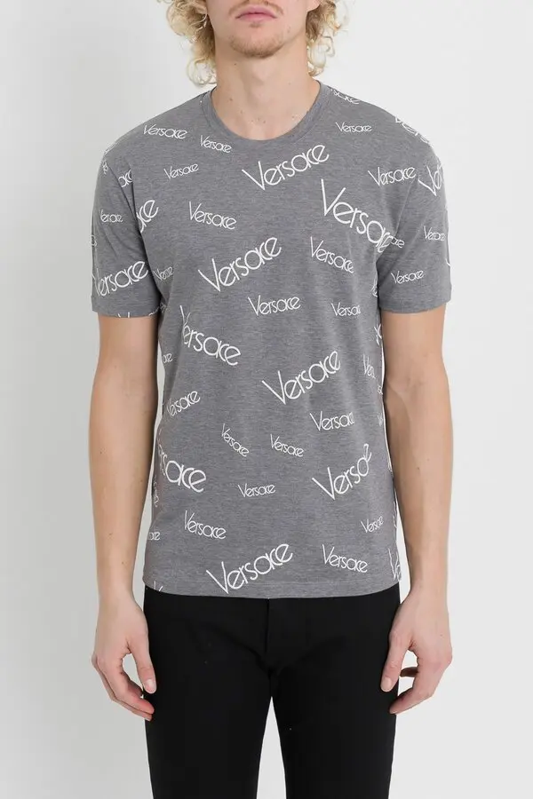 Versace Logo Printed T-shirt