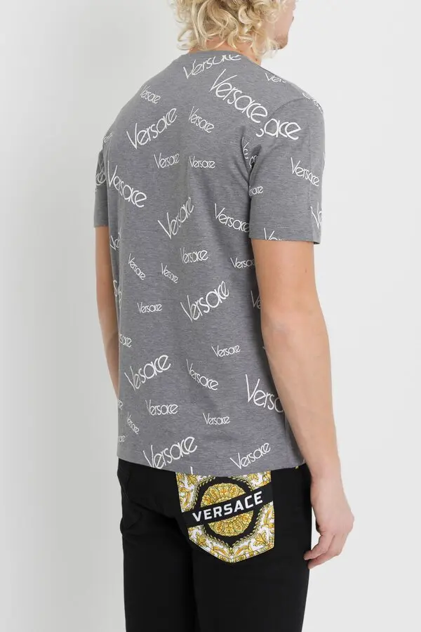 Versace Logo Printed T-shirt