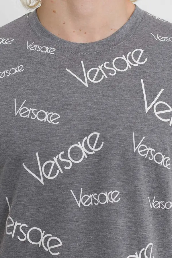 Versace Logo Printed T-shirt