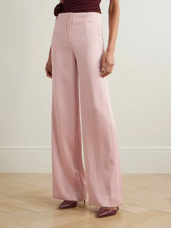 Veronica Beard Ronin High Waist Wide Leg Trousers