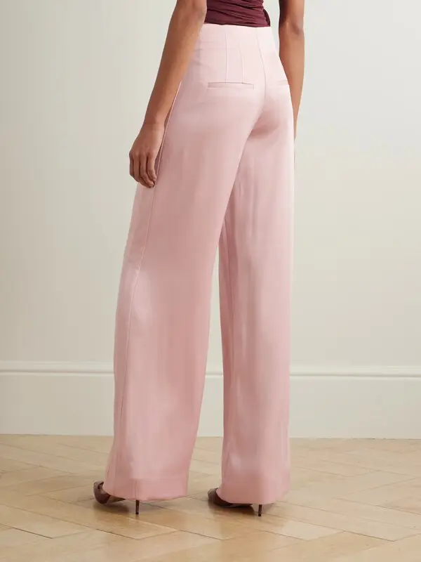 Veronica Beard Ronin High Waist Wide Leg Trousers