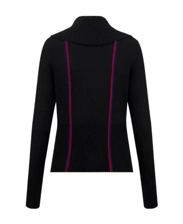Dior Alps Stand-collar Sweater - Black
