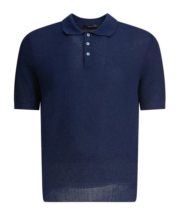 Tagliatore Short-sleeved Buttoned Polo Shirt