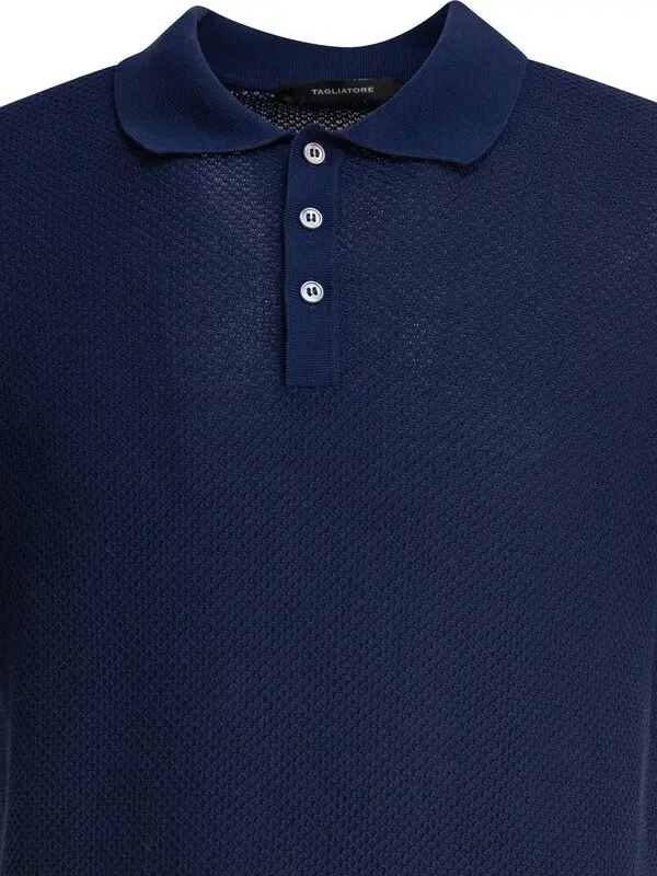 Tagliatore Short-sleeved Buttoned Polo Shirt