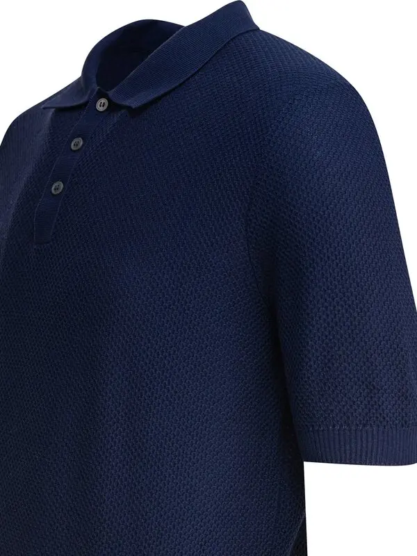 Tagliatore Short-sleeved Buttoned Polo Shirt