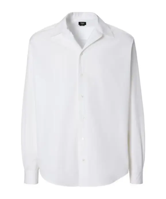 Fendi Spread Collar Shirt - White
