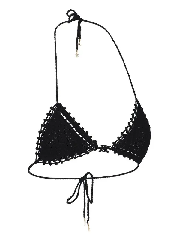 Celine Triangle Top In Crocheted Cotton