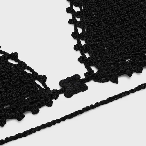 Celine Triangle Top In Crocheted Cotton