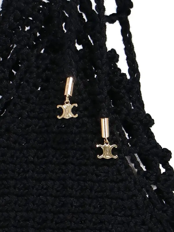 Celine Triangle Top In Crocheted Cotton