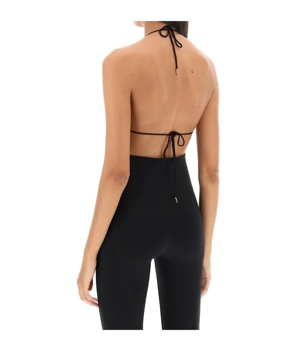 Celine Triangle Top In Crocheted Cotton