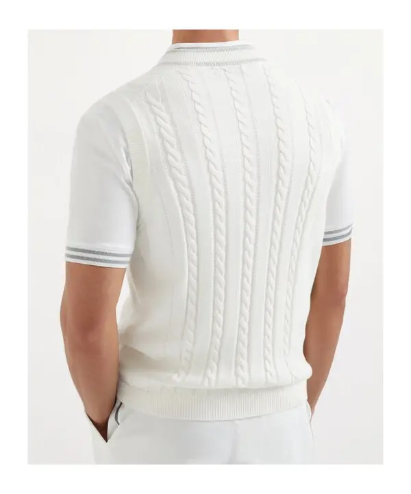 Brunello Cucinelli Sleeveless V-neck Knitted Vest With Logo Patch