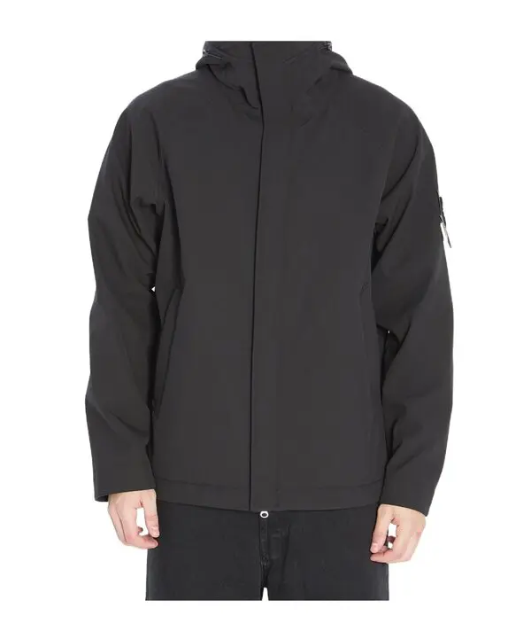 Stone Island Softshell Hooded Parka - Black