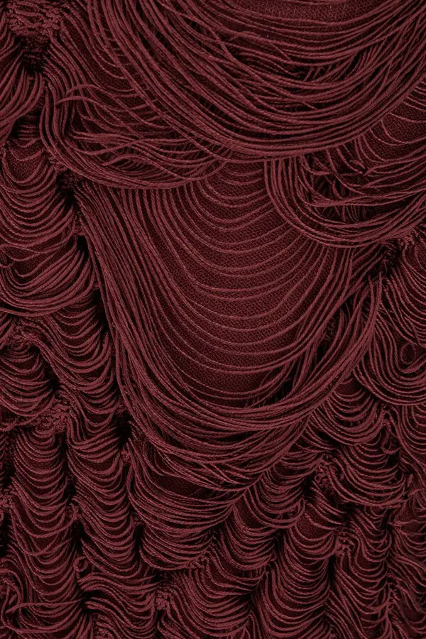 FERRAGAMO Mesh Skirt - Bordeaux