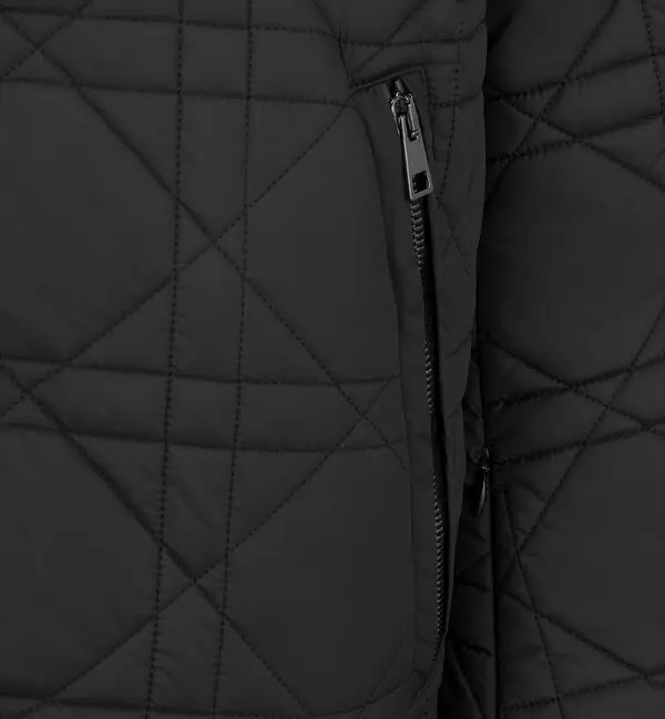 Dior Alps Macrocannage Hooded Down Jacket - Black