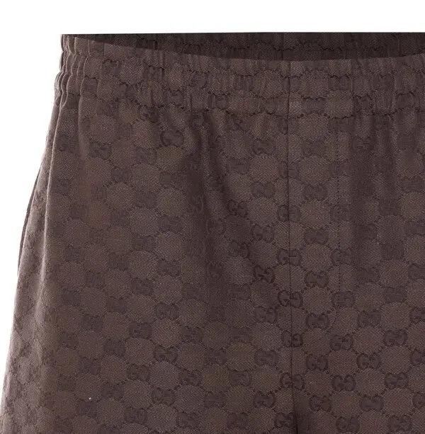 Gucci Monogrammed Elastic Waist Shorts