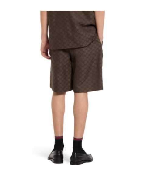 Gucci Monogrammed Elastic Waist Shorts