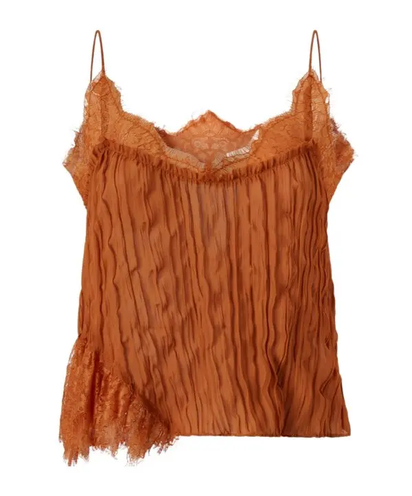 Pinko Lace Detailed Blouse - Brown