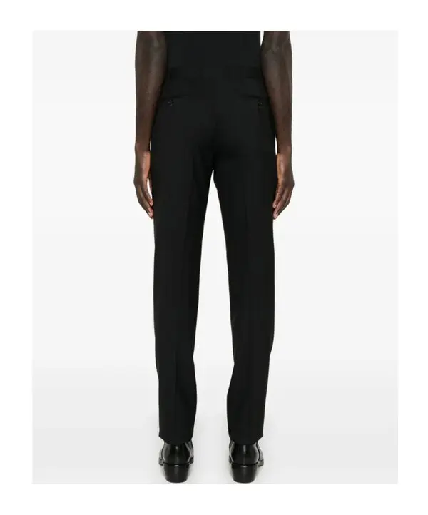 Canali Belt-loop Casual Pants - Black