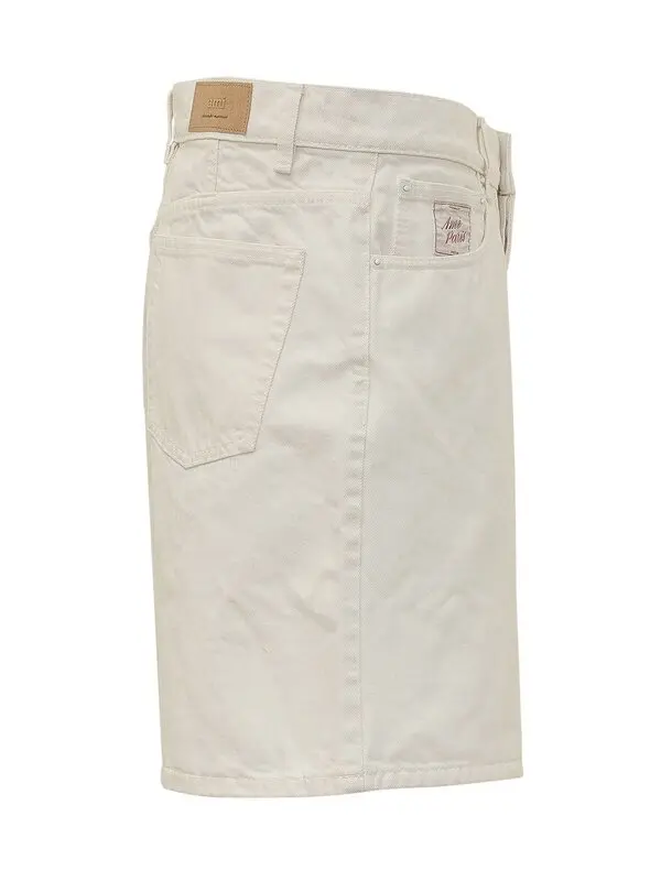 AMI Paris Relaxed Fit Denim Shorts