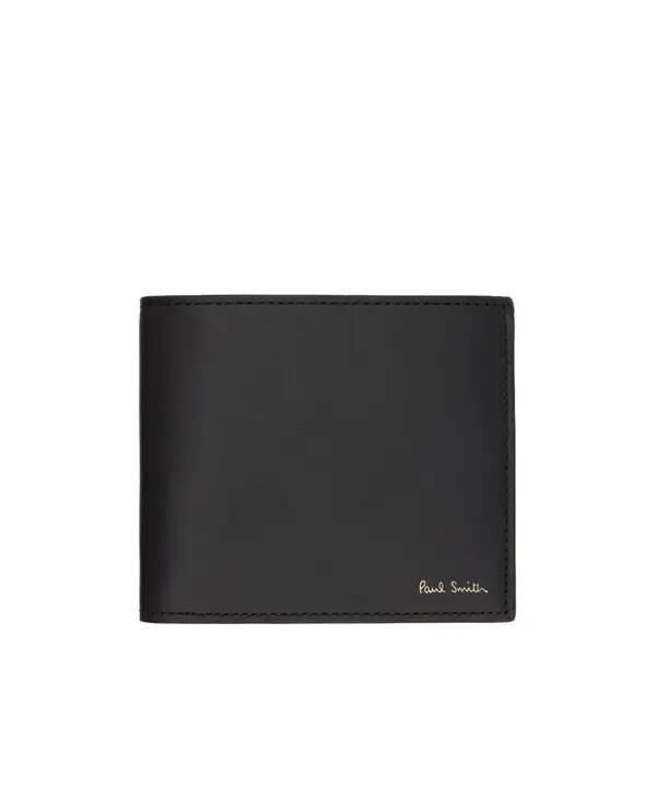 Paul Smith Foldable Wallet With Logo - Black