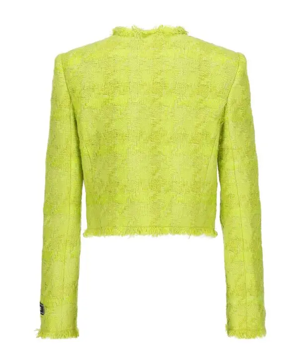 Versace Tweed Button-up Jacket