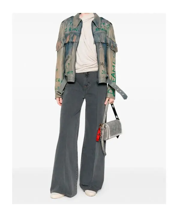 GOLDEN GOOSE Zip-up Fringed Jacket