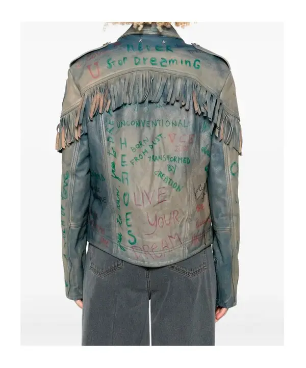 GOLDEN GOOSE Zip-up Fringed Jacket
